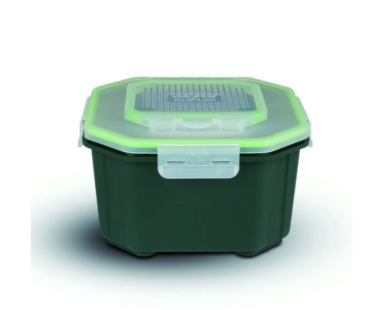 BOITE A APPATS KLIP LOK TOP FLIP PERFORED LID GREYS - J-Peche